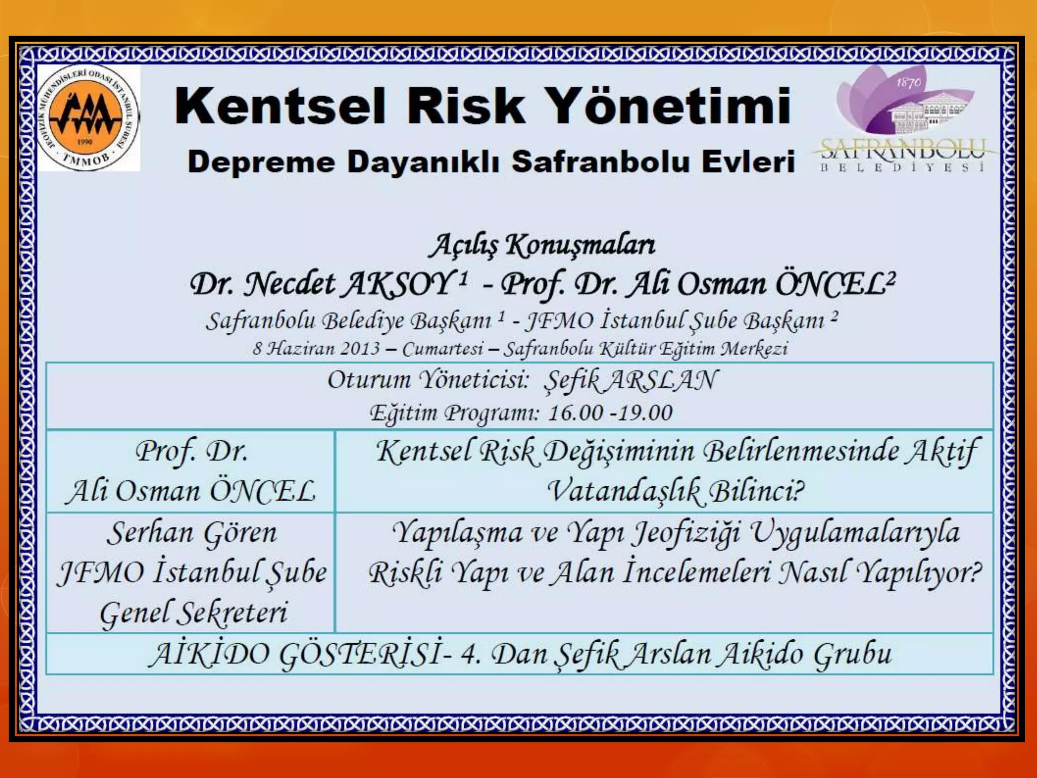 Kentsel Risk Yönetimi | PPTX