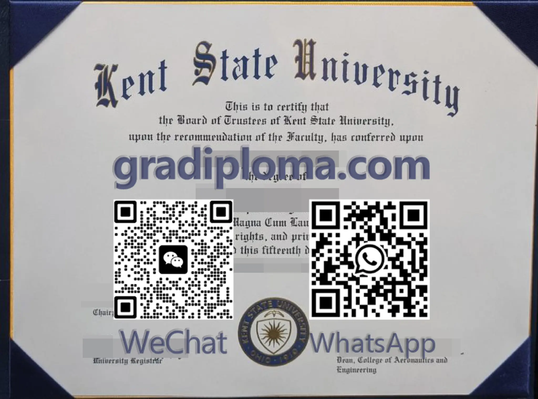 The best place to order Kent State University diploma | PDF