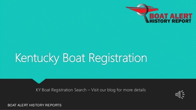 Kentucky boat registration | PPTX