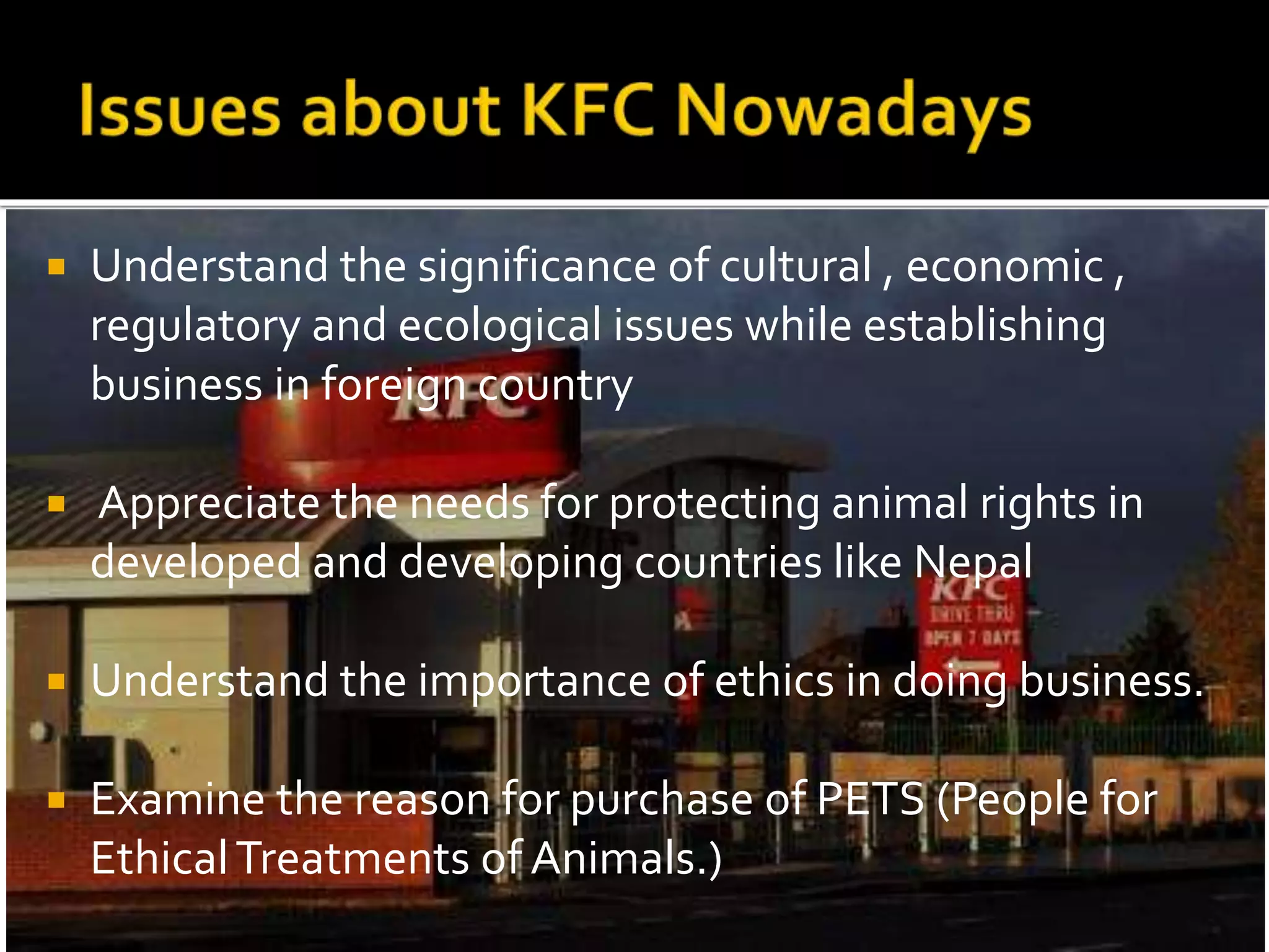 Kentucky fried chicken (kfc) | PPTX