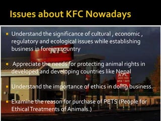 Kentucky fried chicken (kfc) | PPTX