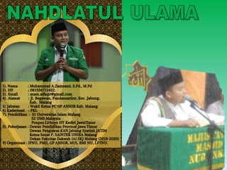 Ahlussunah Wal Jamaah Ala Nahdlatul Ulama | PPT