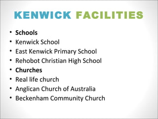 Kenwick Suburb Profile - Created by Peter Taliangis, Licensed Real ...