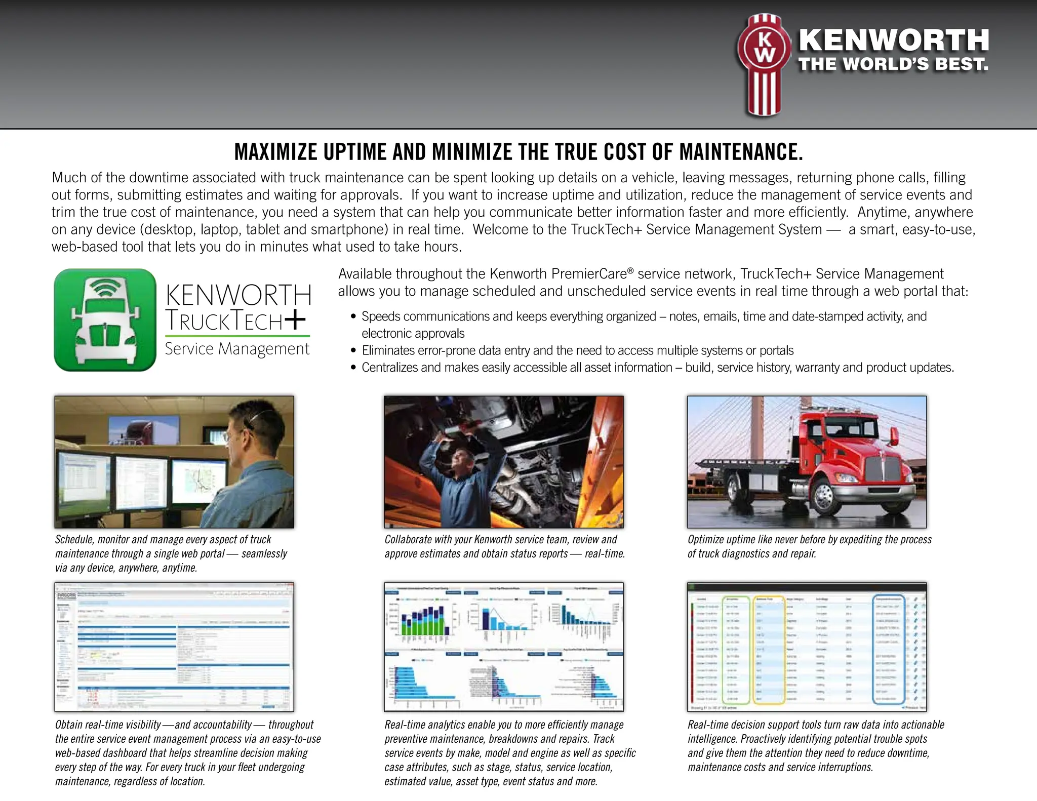 kenworth-t170-t270-t370 ficha técnica de especificaciones | PDF