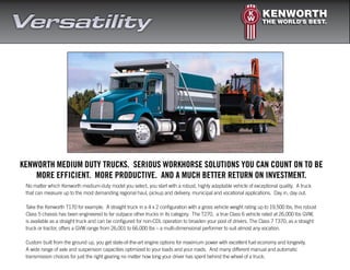 kenworth-t170-t270-t370 ficha técnica de especificaciones | PDF