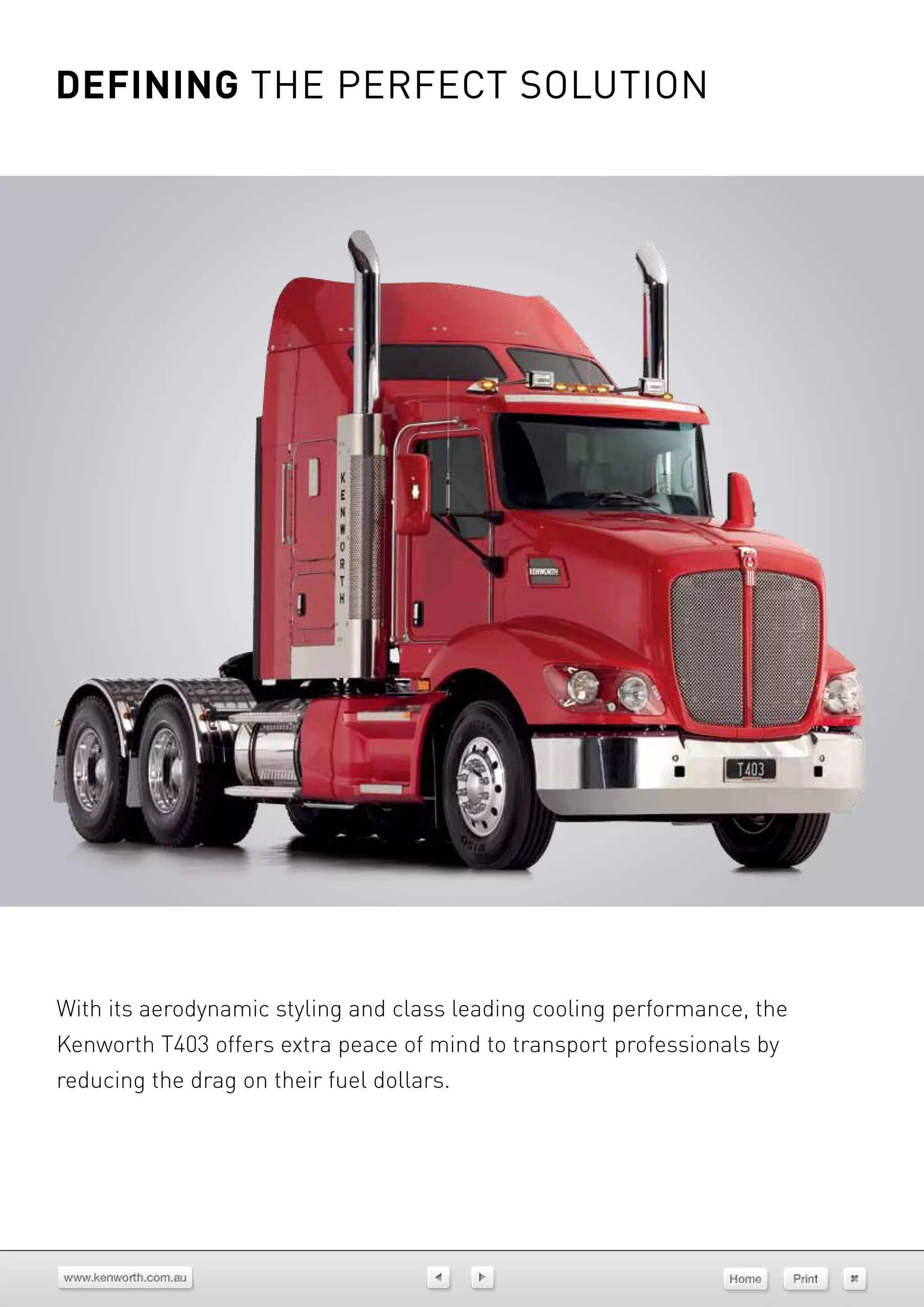 Kenworth T403 - Hallam Truck Centre | PDF