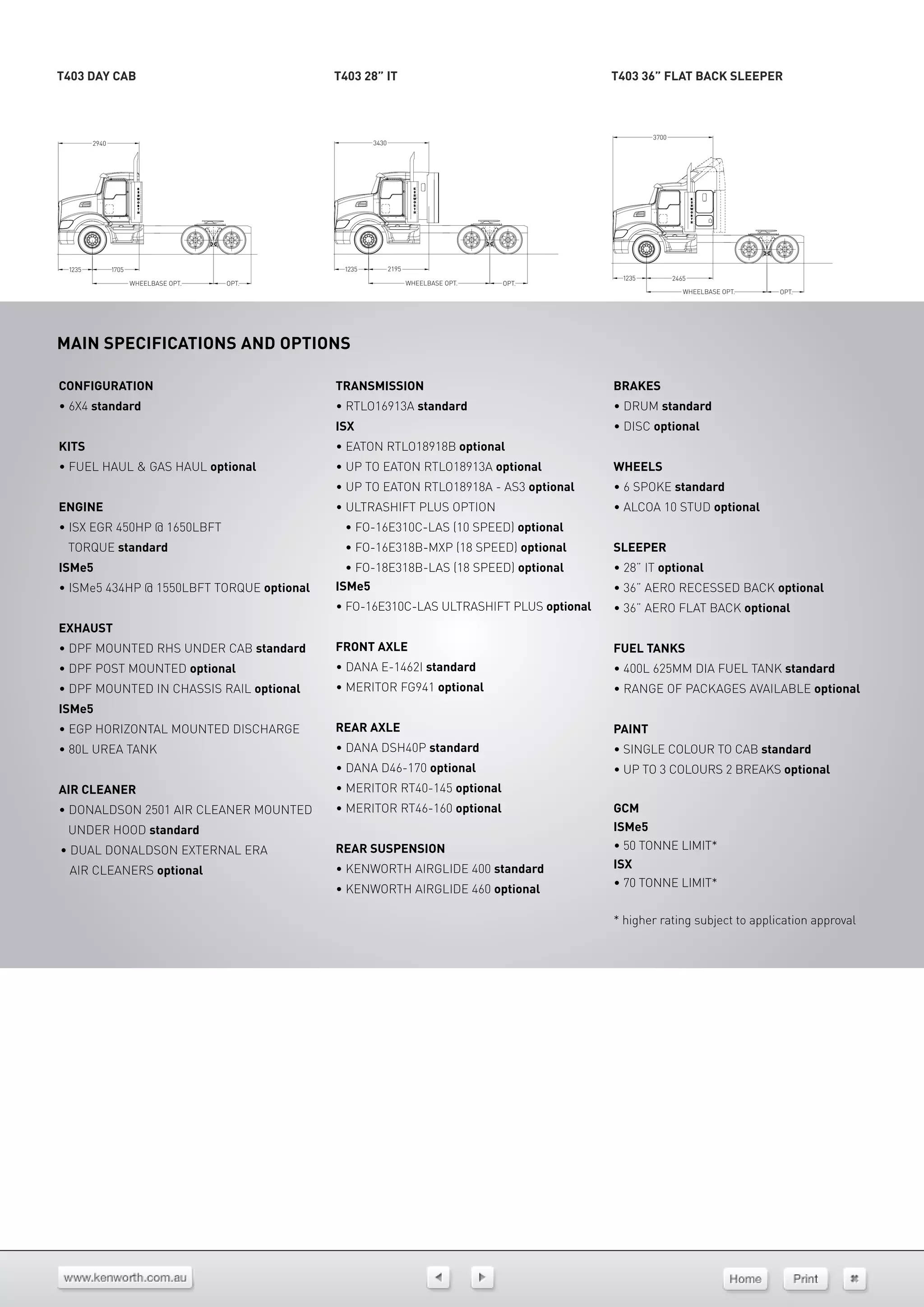 Kenworth T403 - Hallam Truck Centre | PDF