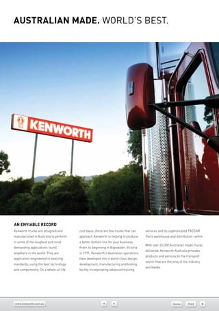 Kenworth T403 - Hallam Truck Centre | PDF