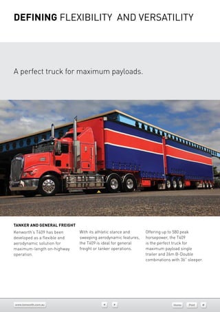 Kenworth T409 - Hallam Truck Centre | PDF