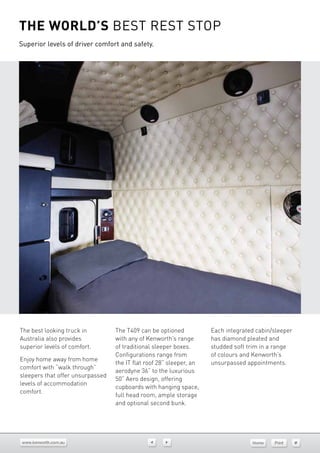 Kenworth T409 Brochure Hallam Truck | PDF