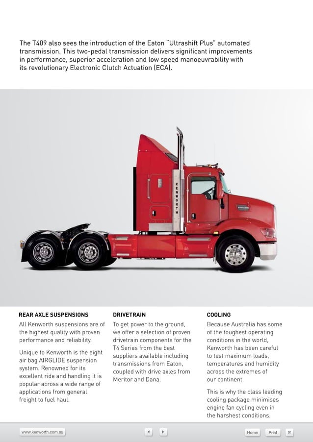 Kenworth T409 Brochure Hallam Truck | PDF | Commercial Trucks | Auto Body Styles
