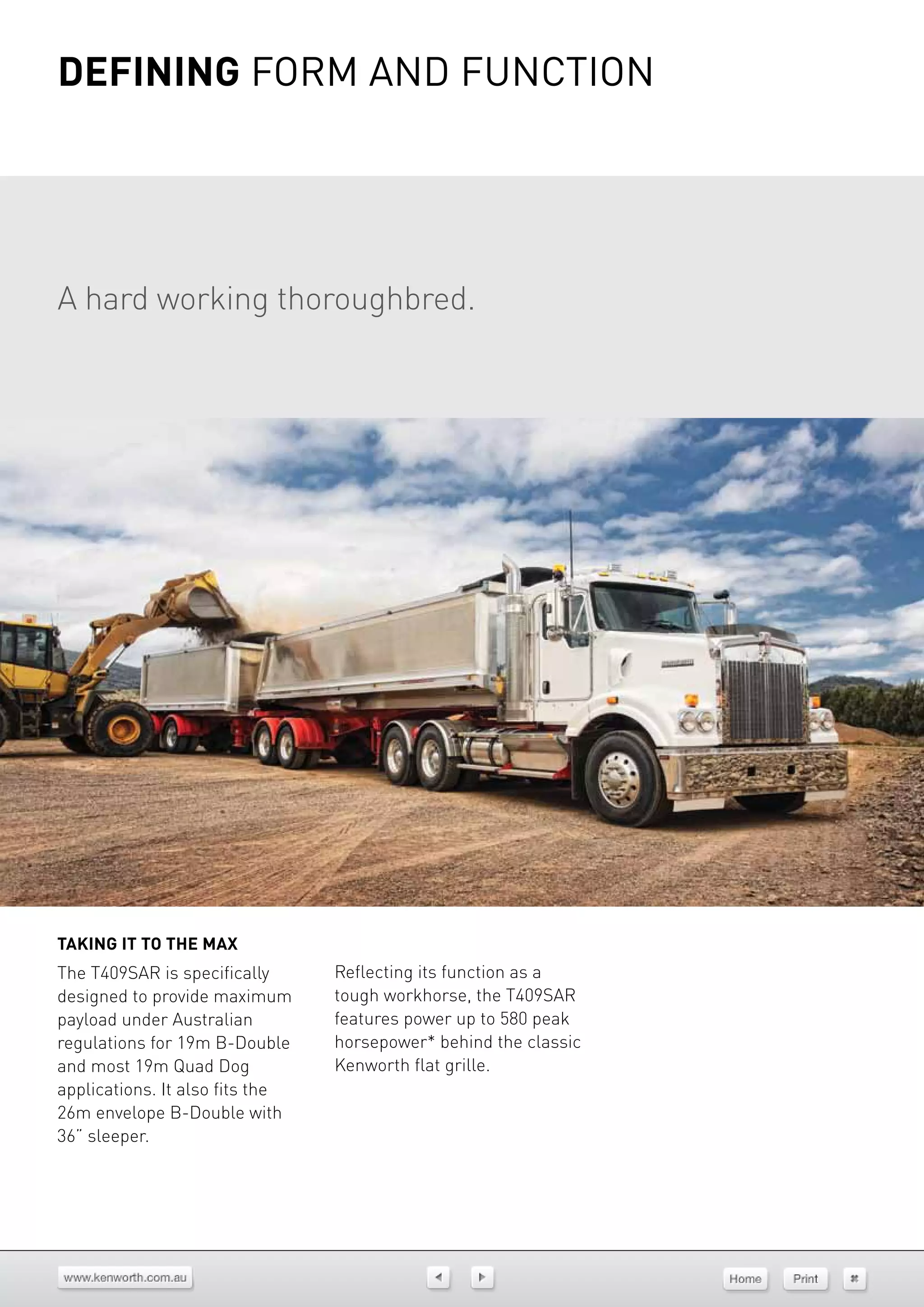 Kenworth T409 SAR - Hallam Truck Centre | PDF