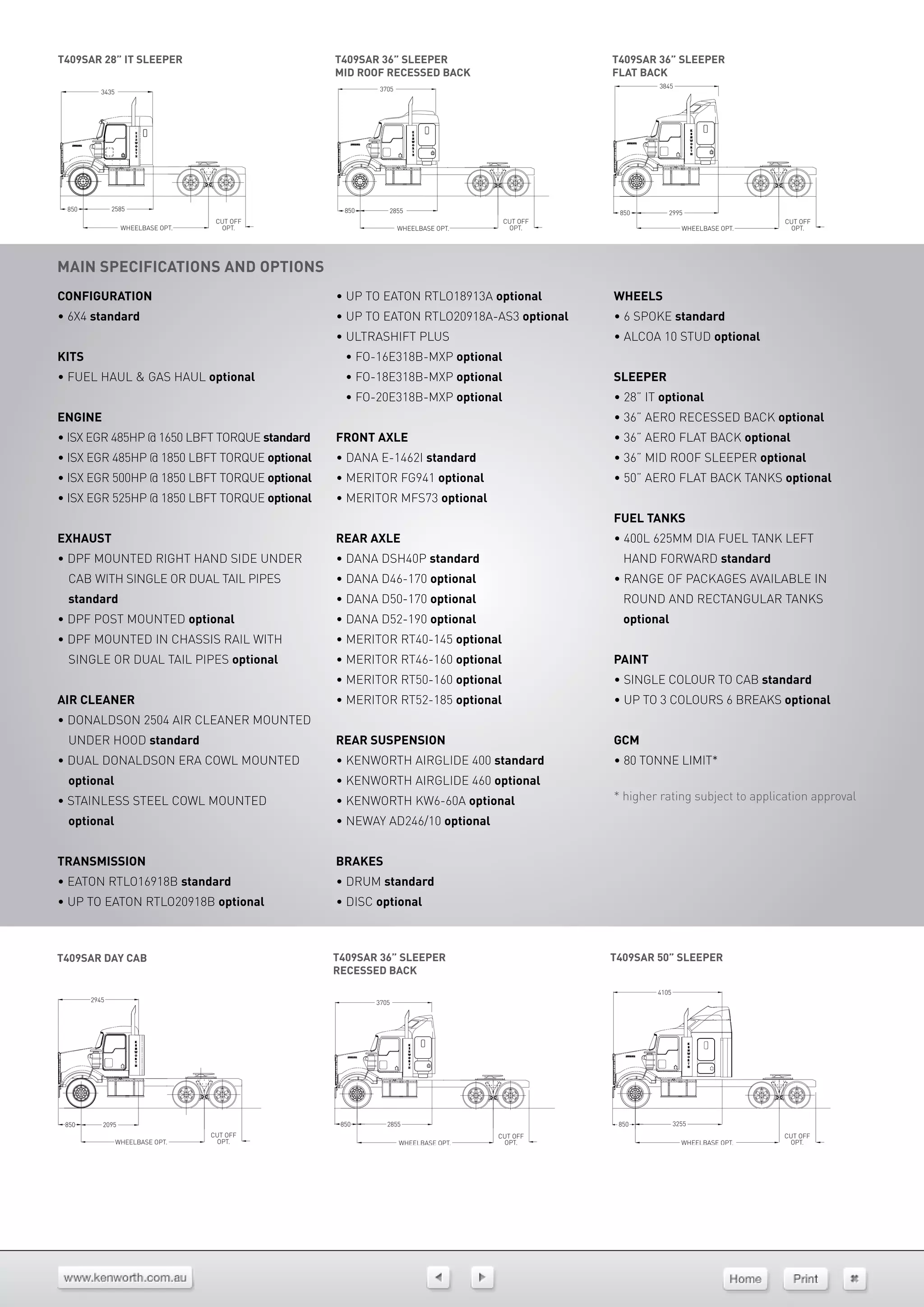 Kenworth T409 SAR - Hallam Truck Centre | PDF