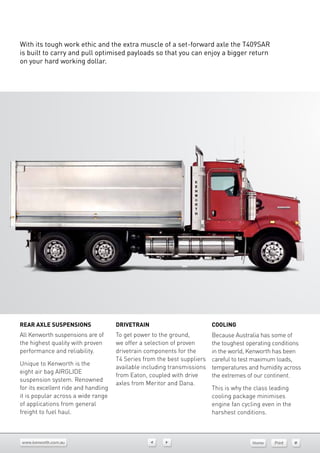 Kenworth T409 SAR - Hallam Truck Centre | PDF