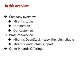 Mirantis OpenStack 5.0 Overview | PDF | Cloud Computing | Internet