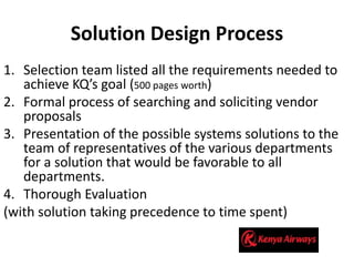 Kenya airways ERP | PPTX