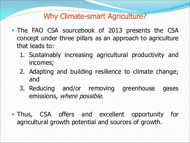 Kenya climate-smart agriculture framework program (COP21)