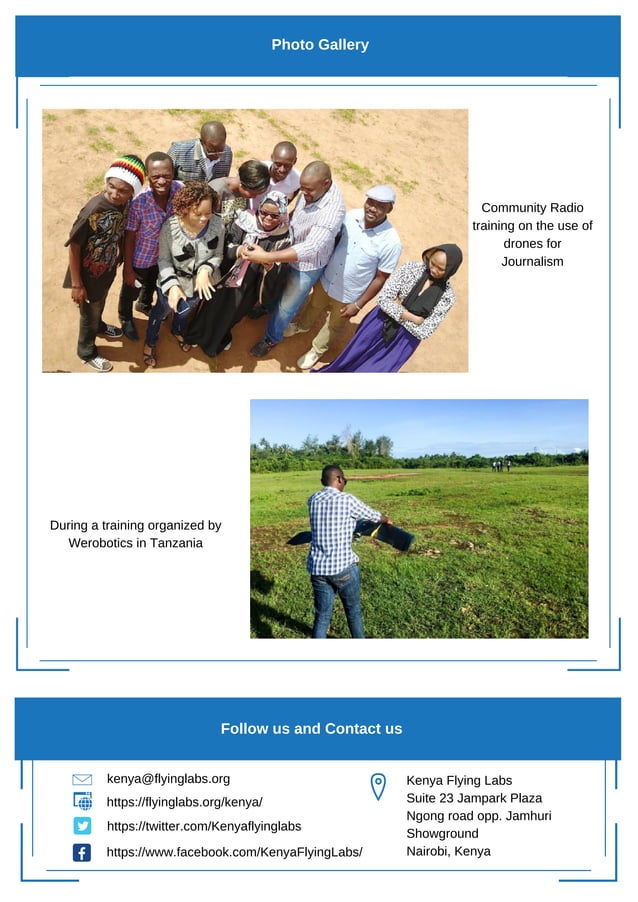 Kenya Flying Labs Newsletters 2019 | PDF