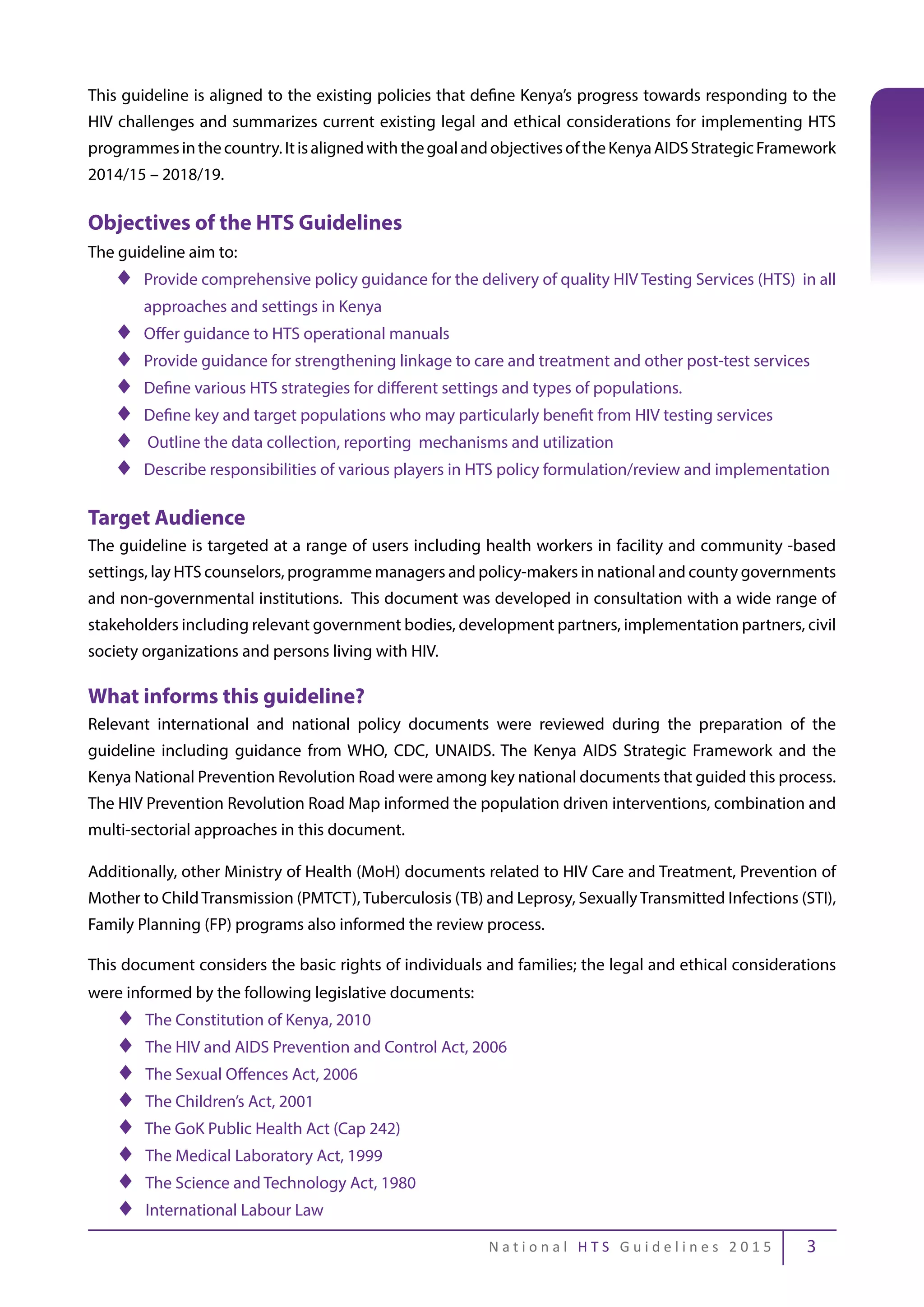The Kenya HIV Testing Services Guidelines 2015 | PDF