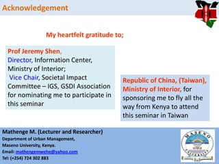 Kenya Land Use Planning and the Need for GIS in County Spatial Planning ...