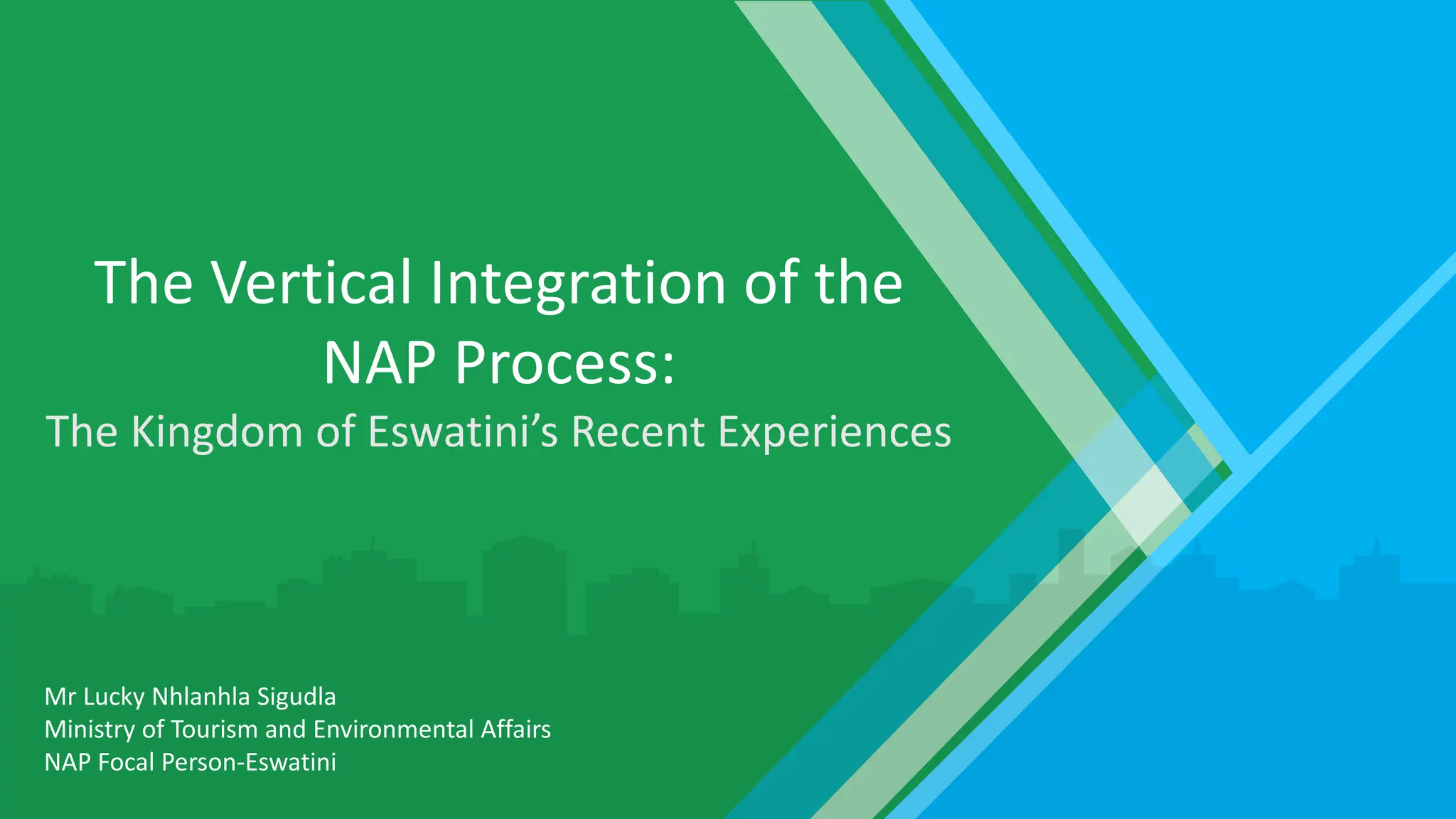 The Vertical Integration of the NAP Process: The Kingdom of Eswatini’s Recent Experiences | PDF ...