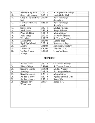 Kenya national music festival 2014 catalogue at kicd(kie audio visual ...