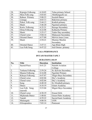 Kenya national music festival 2014 catalogue at kicd(kie audio visual ...