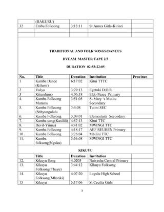 Kenya national music festival 2014 catalogue at kicd(kie audio visual ...