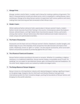 Kenyan Women's Fashion Embrace Elegance and Heritage with Jamboshop.ppt