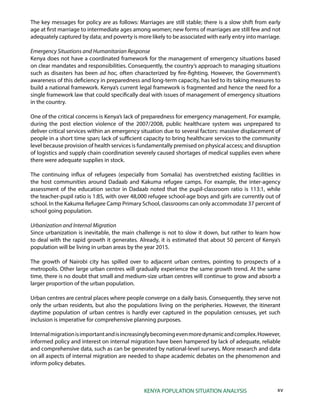 Kenya population situation analysis | PDF