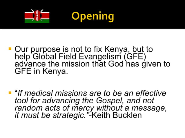 Kenya prep | PPT
