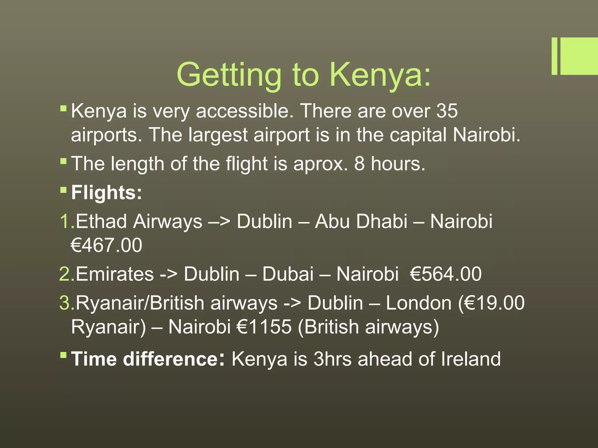 Kenyan Presentation | PPT