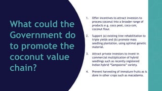 Kenya’s Coconut Value Chain by Gatsby Africa | PPTX