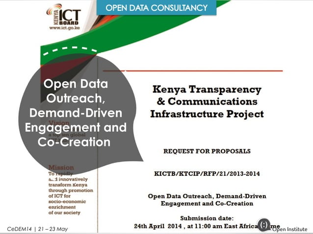 Kenya's open data journey ce dem14 | PPT