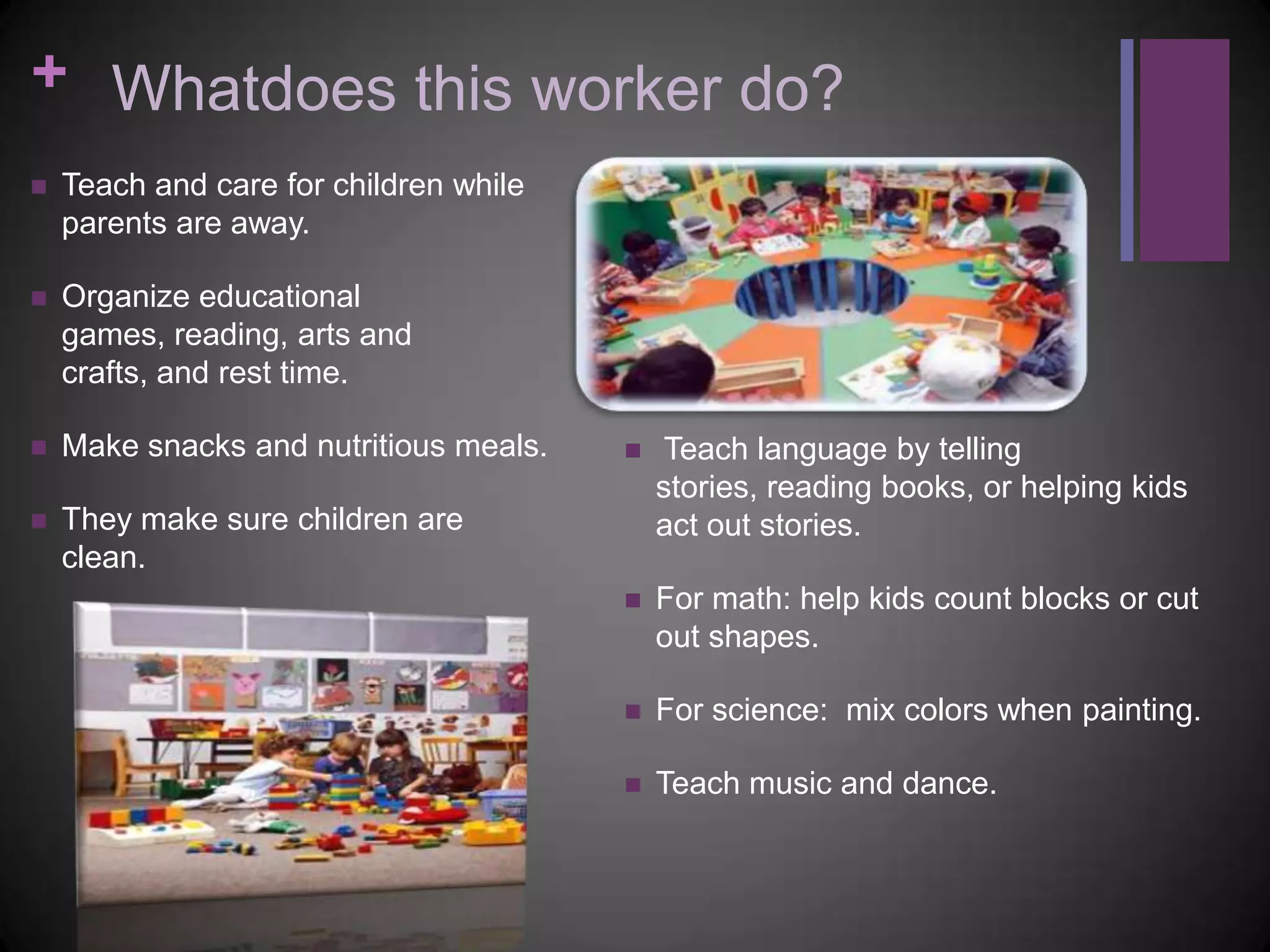 Kenya's powerpoint of child care worker | PPT