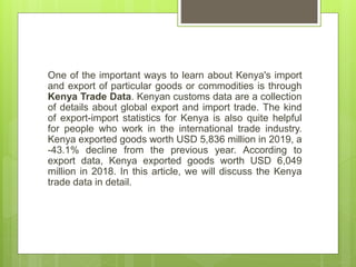Kenya Trade Data- Kenya imports and exports | PPT