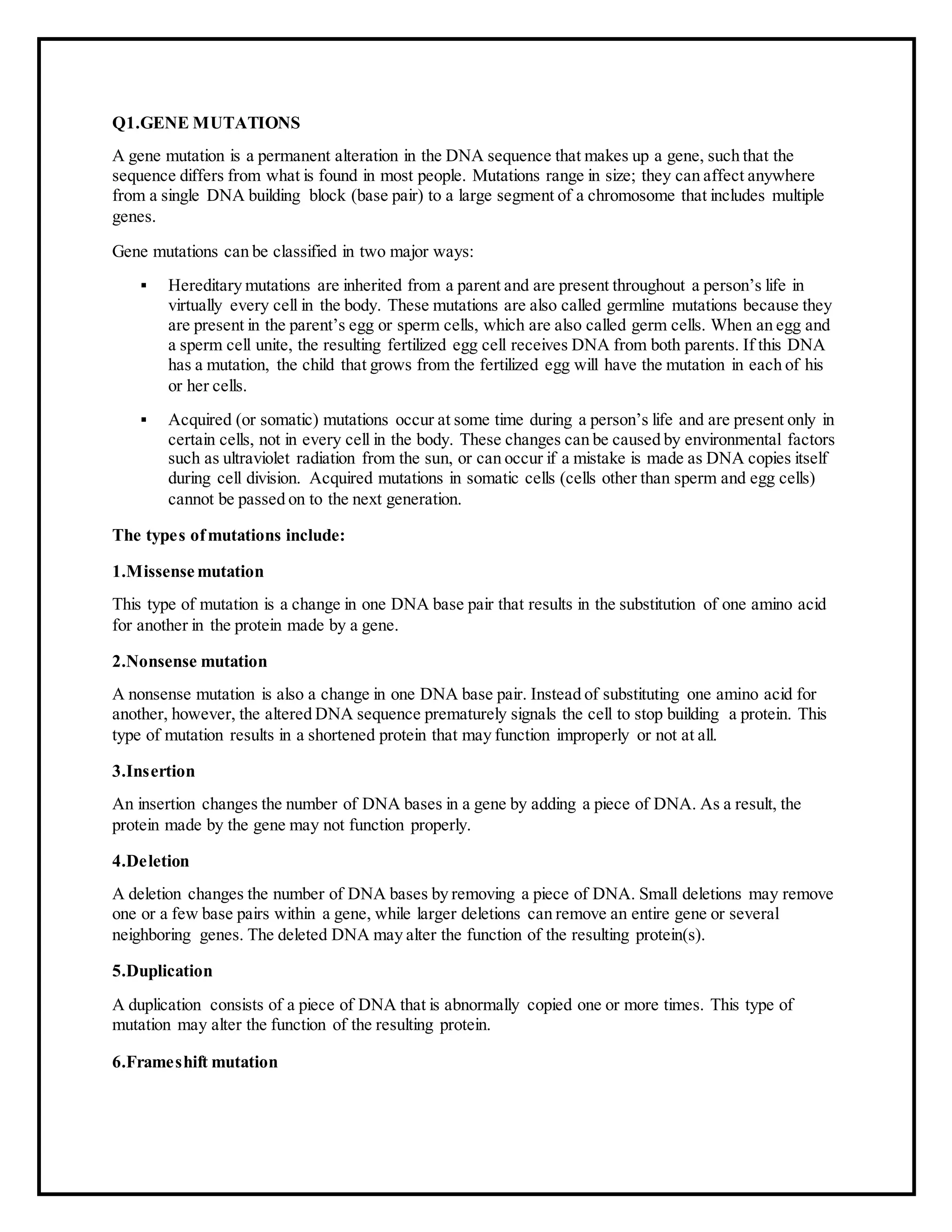 Kenyatta university. hmb201 dna repairdocx | PDF