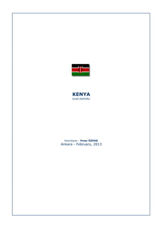 Kenya ulke raporu_2013 | PDF