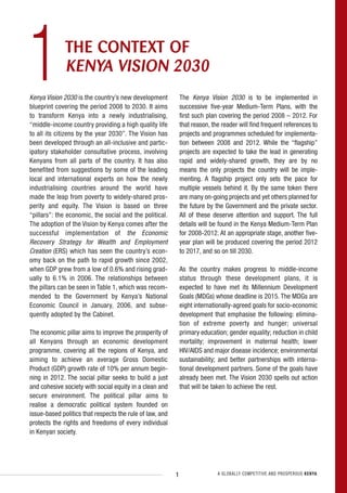Kenya vision 2030 | PDF | Economy | Business and Finance