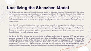 Kenya Vision 2030 - Localizing the Shenzhen Model of Development.pptx