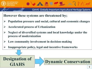Globally Important Agricultural Heritage Systems | PPTX