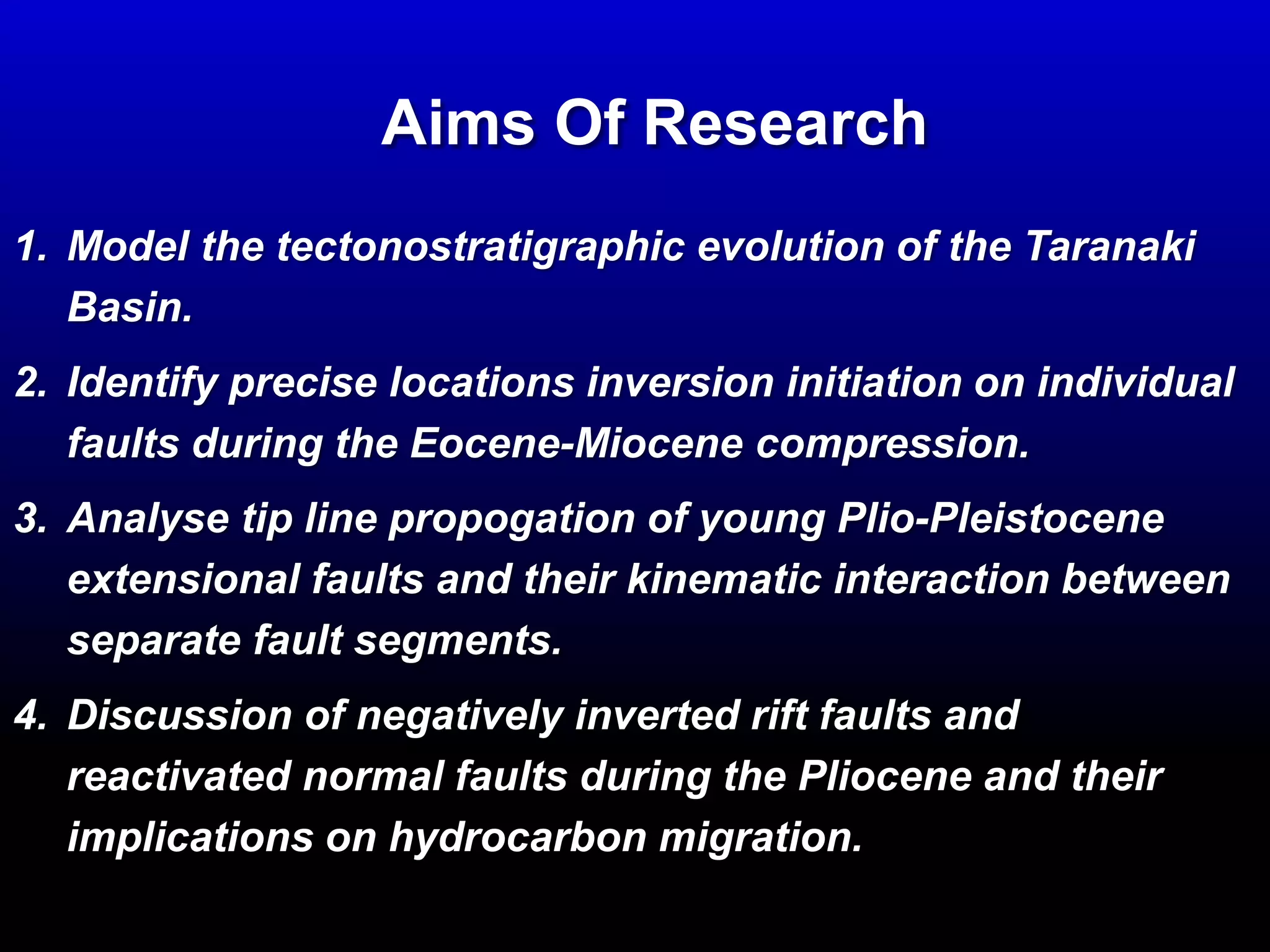3D Inversion & Negative Inversional Fault Systems, Taranaki Basin ...