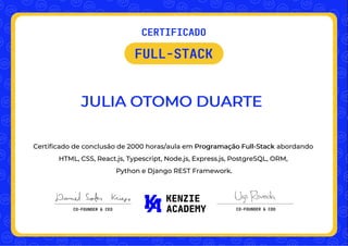 Certificado Full-Stack | PPT