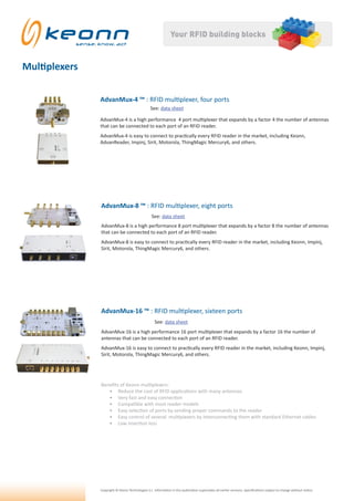 Brosura Sisteme RFID Keonn | PDF