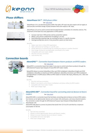 Brosura Sisteme RFID Keonn | PDF