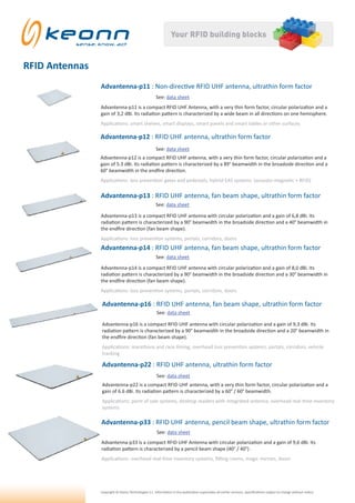 Brosura Sisteme RFID Keonn | PDF