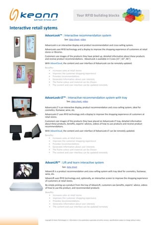 Brosura Sisteme RFID Keonn | PDF