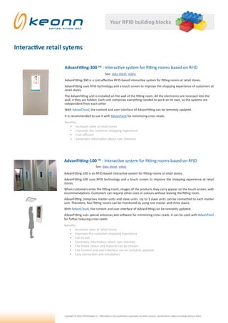 Brosura Sisteme RFID Keonn | PDF