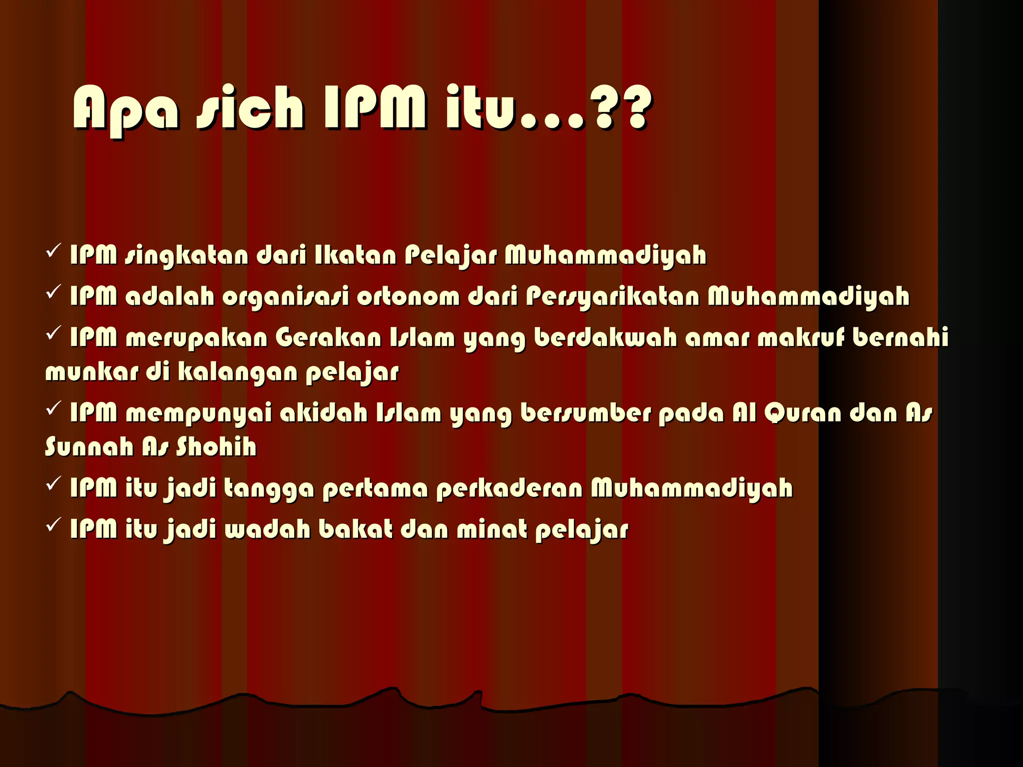 Keorganisasian dan ke ipm-an dasar | PPT