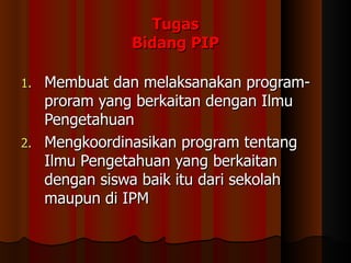Keorganisasian dan ke ipm-an dasar | PPT
